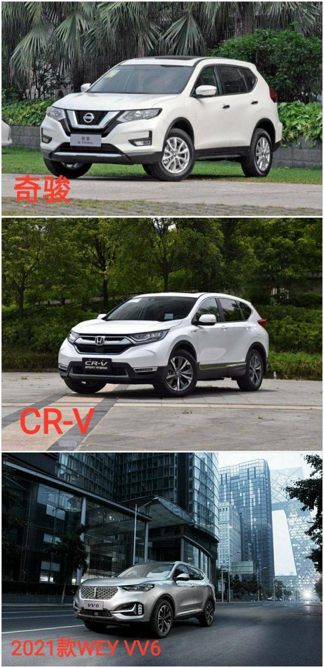 围观！2021款WEY VV6、奇骏、CR-V混战，谁是最后赢家？_搜狐汽车_搜狐网