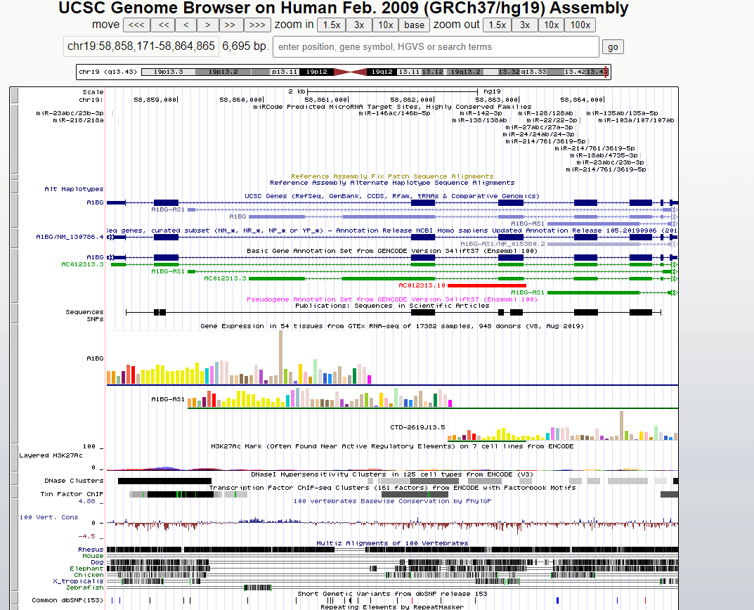 miRcode：转录组miRNA靶点预测图谱_microRNA