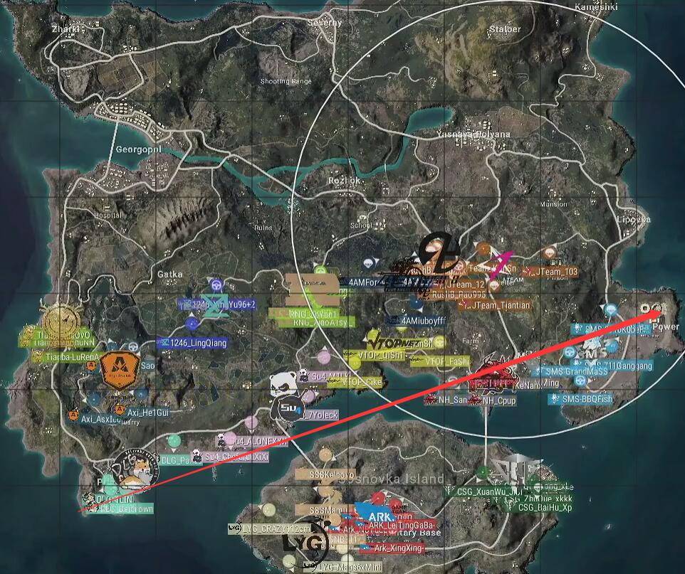 绝地求生虎牙天命杯小组赛AB组落幕，LYG两鸡领跑，4am倒数第一_RushB