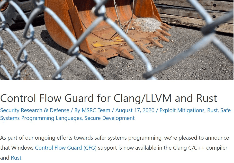 Rust和LLVM编译器将加入微软CFG；Android 11将强制调用内置相机；揭秘刷单背后的接码平台-搜狐大视野-搜狐新闻