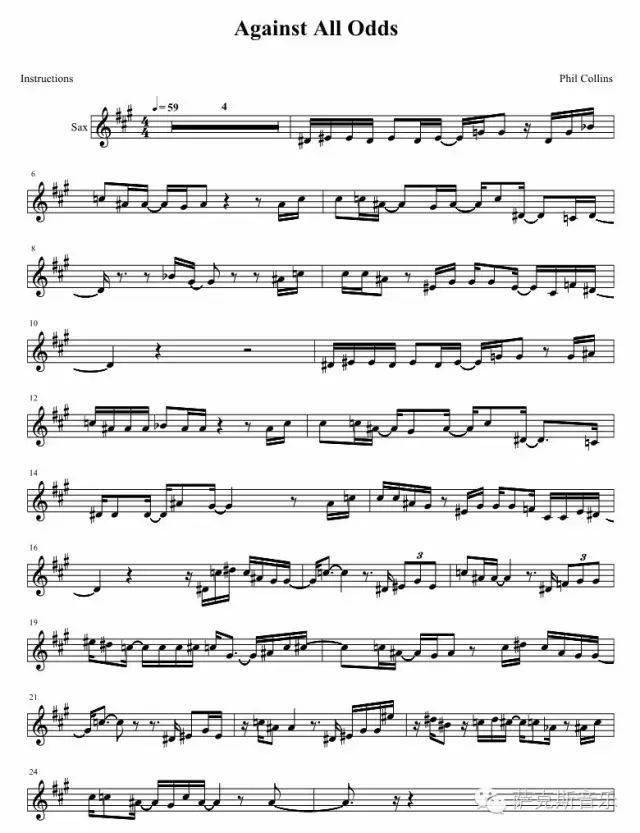 【Against All Odds勇往直前】好莱坞经典电影插曲（唯美.深情中音萨克斯音乐）-搜狐大视野-搜狐新闻