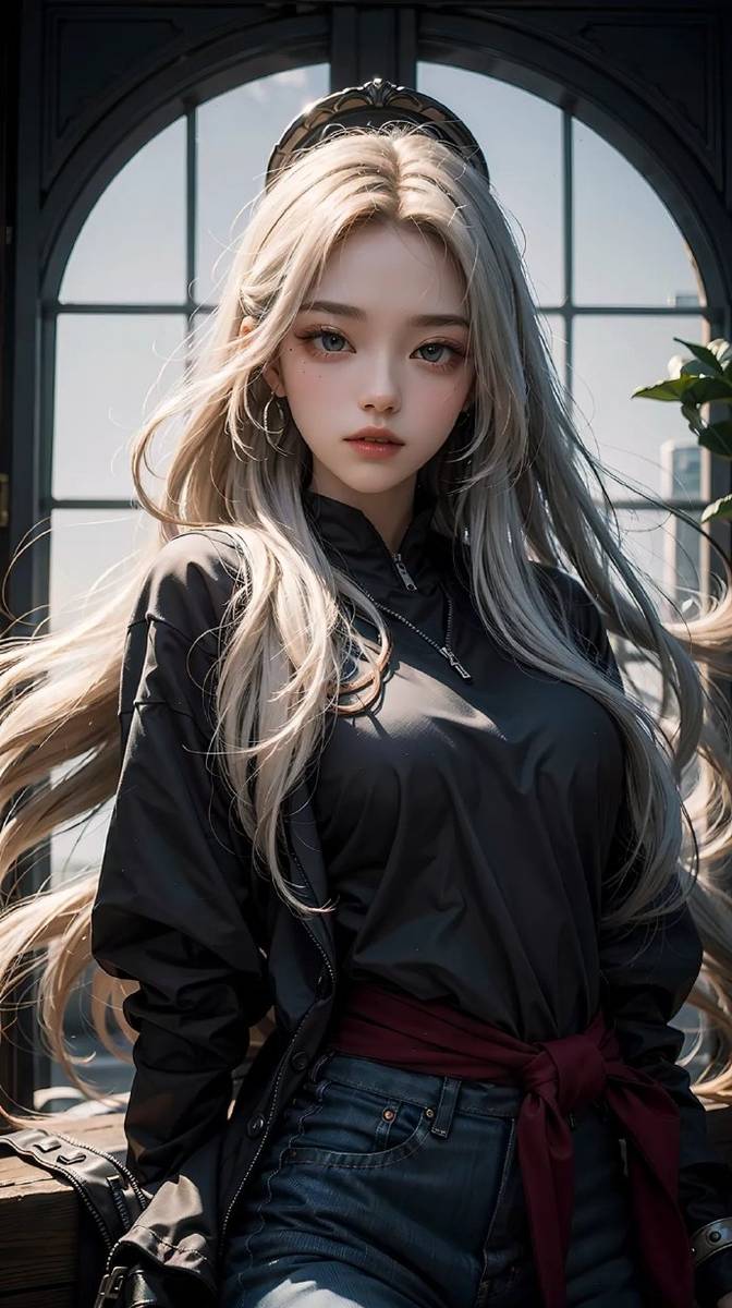 二次元大赏 AI 绘画 性感 发亮 白发美女 -搜狐大视野-搜狐新闻