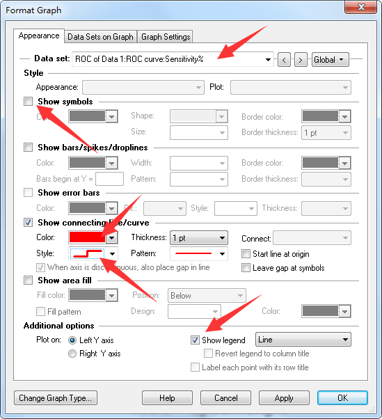 Graphpad绘制受试者工作特征（ROC）曲线教程_Curve