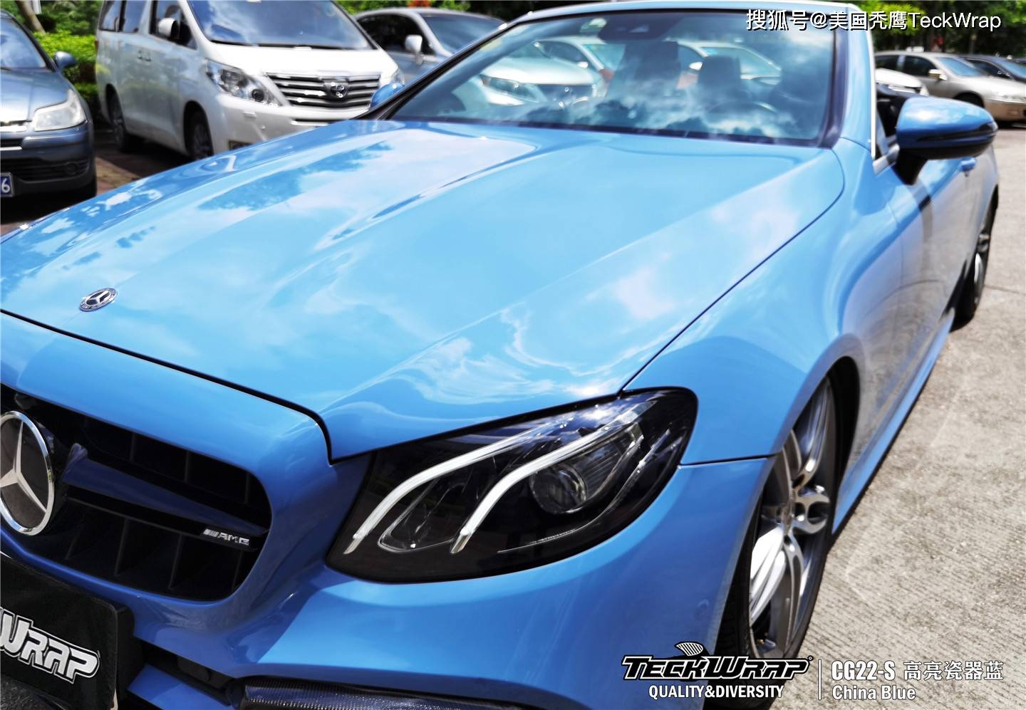 好口碑，一天下单5卷秃鹰TeckWrap改色膜CG22-S高亮瓷器蓝_搜狐汽车_搜狐网