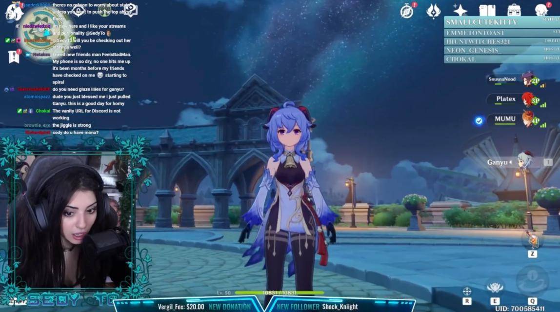 原神：甘雨在外服火了，因黑色史莱姆摇动，玩家表示太自然了_动作