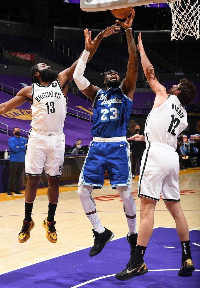 哈登23+11，欧文16分，詹姆斯32分 篮网109-98湖人-搜狐大视野-搜狐新闻