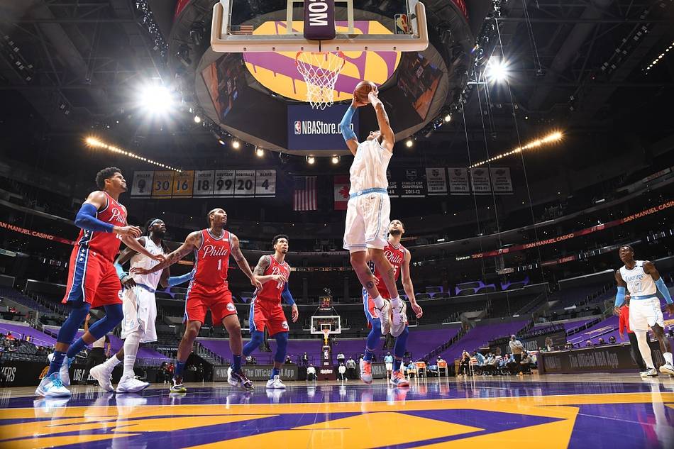 詹姆斯+浓眉哥继续缺阵，湖人不敌76人，NBA4连败-搜狐大视野-搜狐新闻