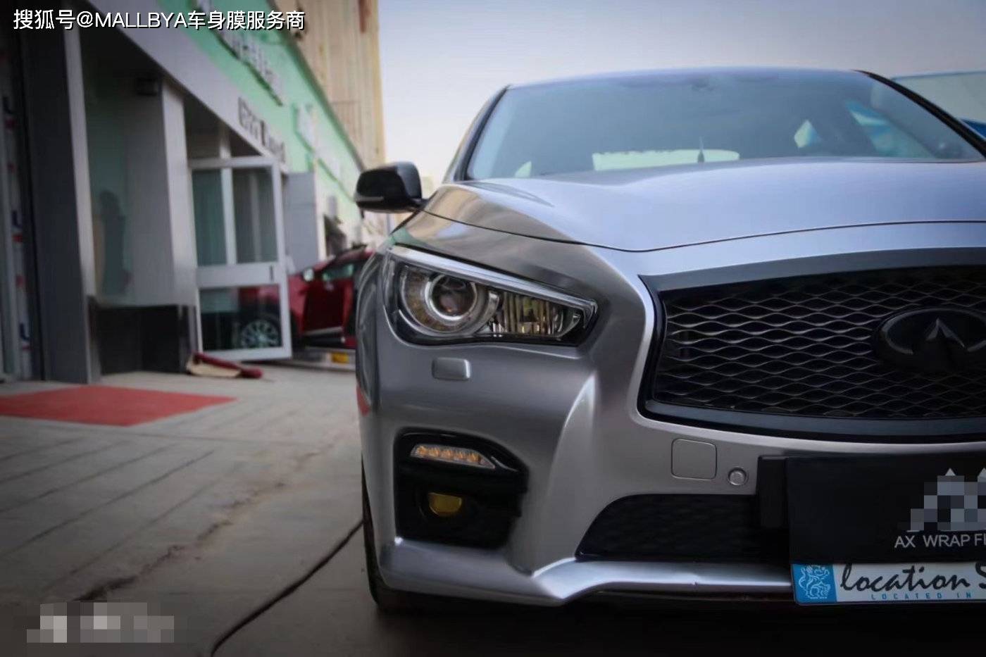 英菲尼迪Q50L换色GT银 全身散发出抄能量_搜狐汽车_搜狐网