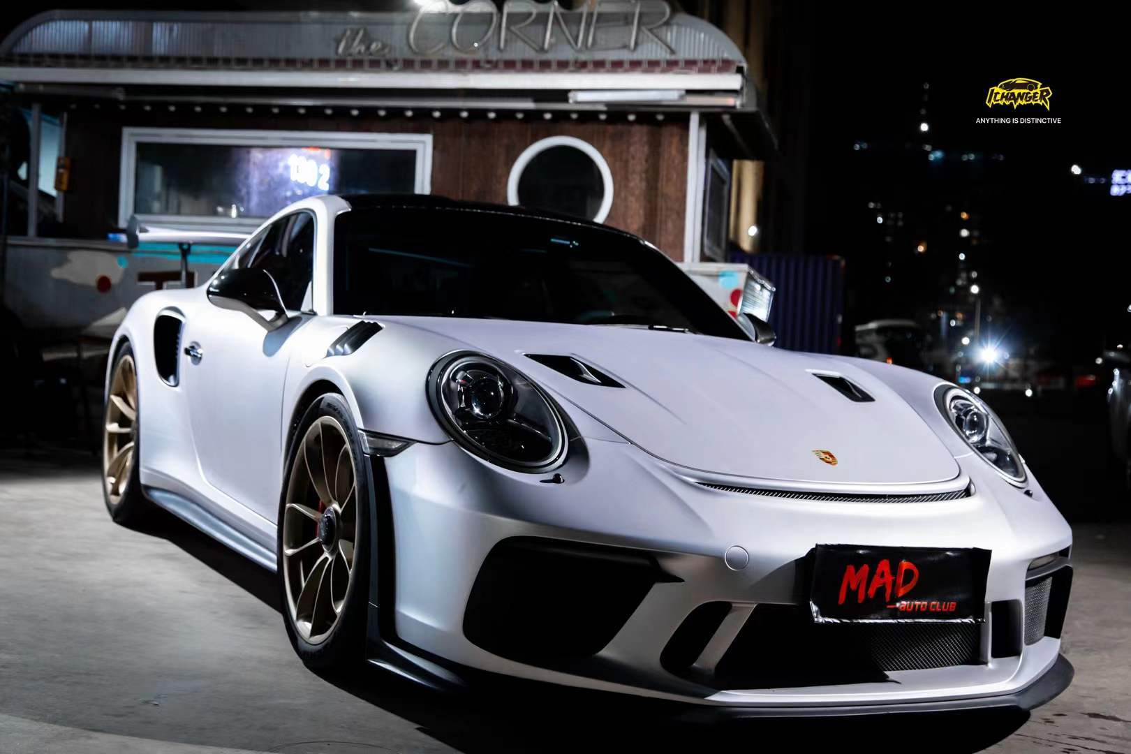纯消光银保时捷GT3RS，Ichanger（ICR）改变者卓尔不凡，银色经典_搜狐汽车_搜狐网