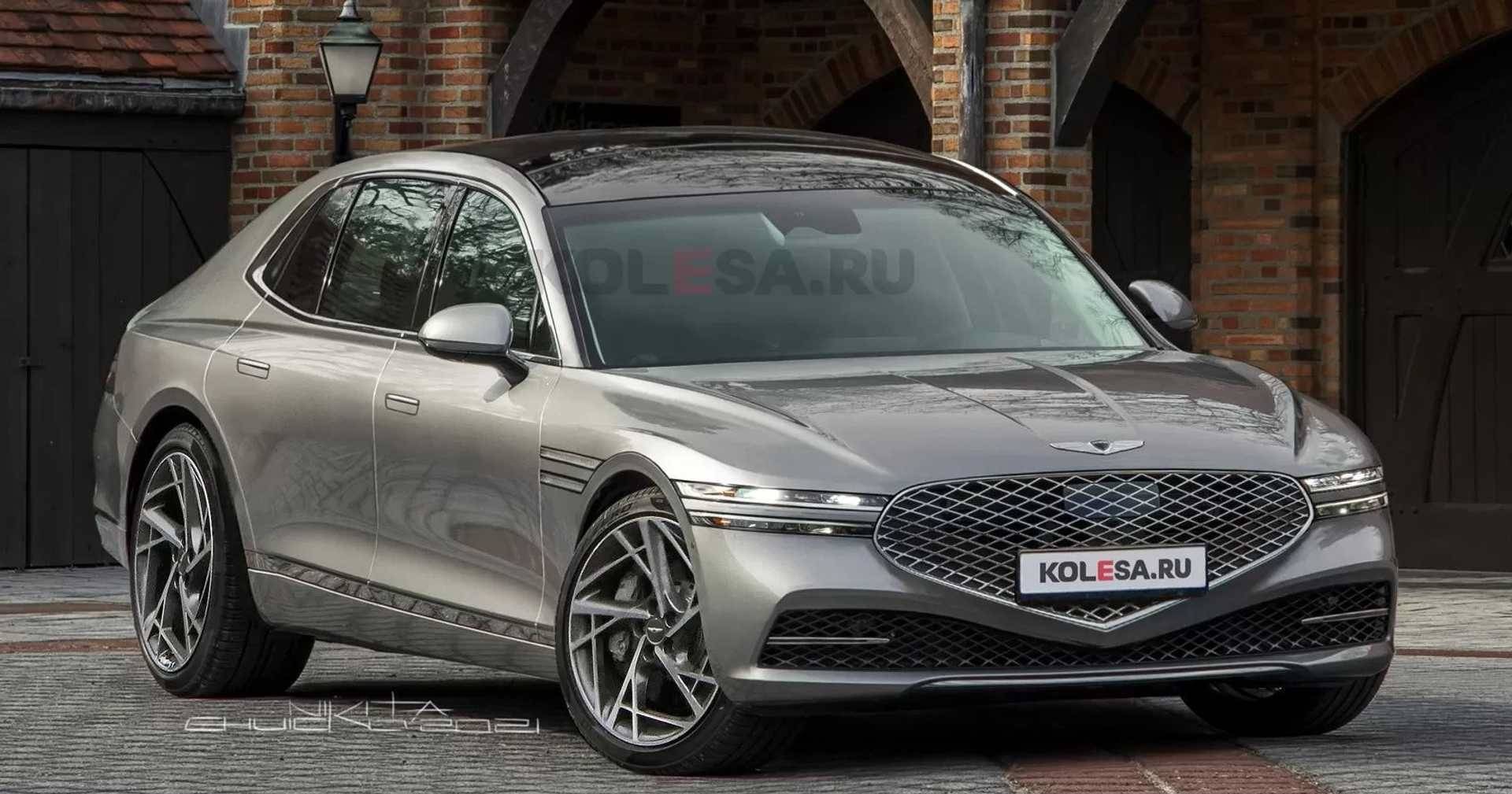 韩系旗舰捷尼赛思G90渲染图曝光，能和BBA旗舰扳扳手腕吗？_搜狐汽车_搜狐网