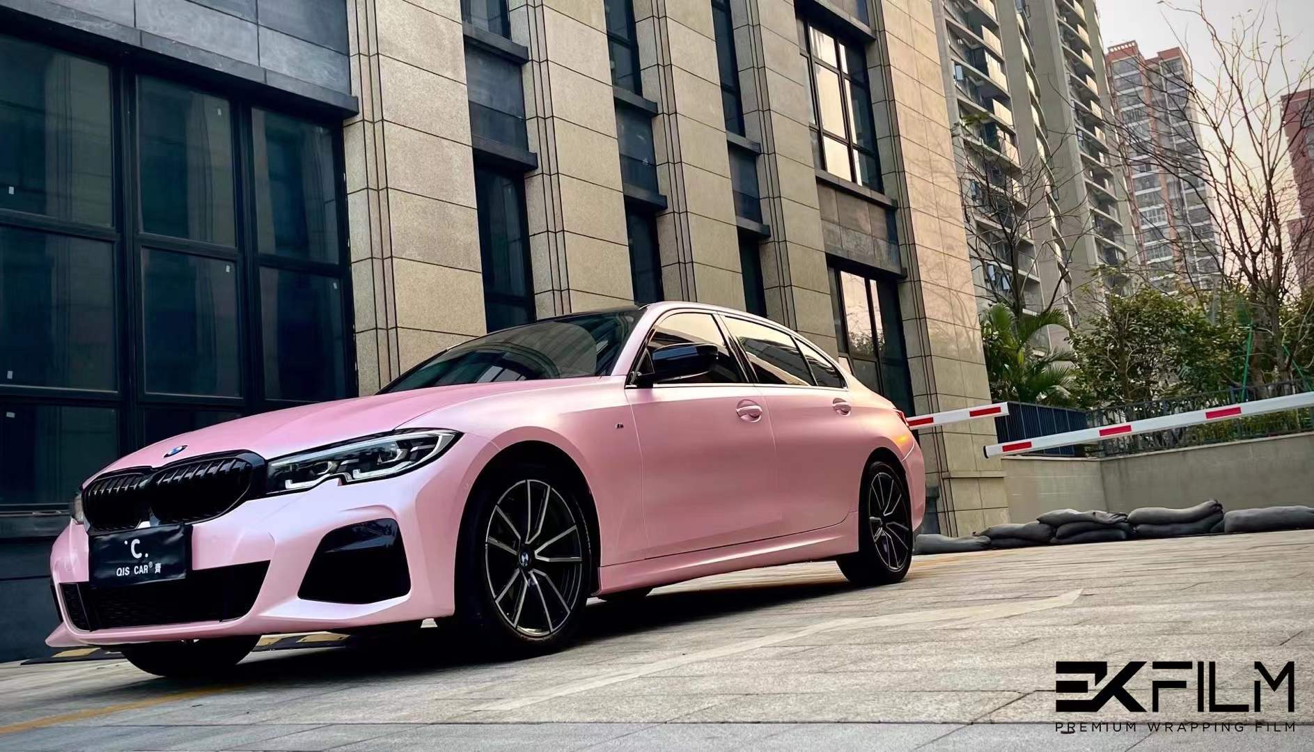宝马3系全车EKFILM-EK改色膜电光金属樱花粉_搜狐汽车_搜狐网