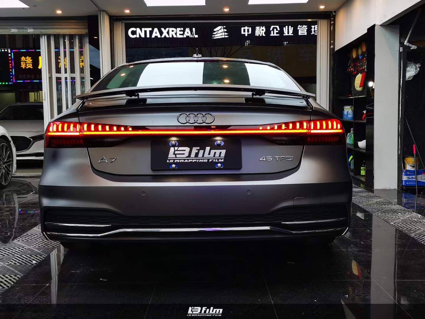 奥迪-A7贴膜LBFILM 改色膜AMG山灰_搜狐汽车_搜狐网