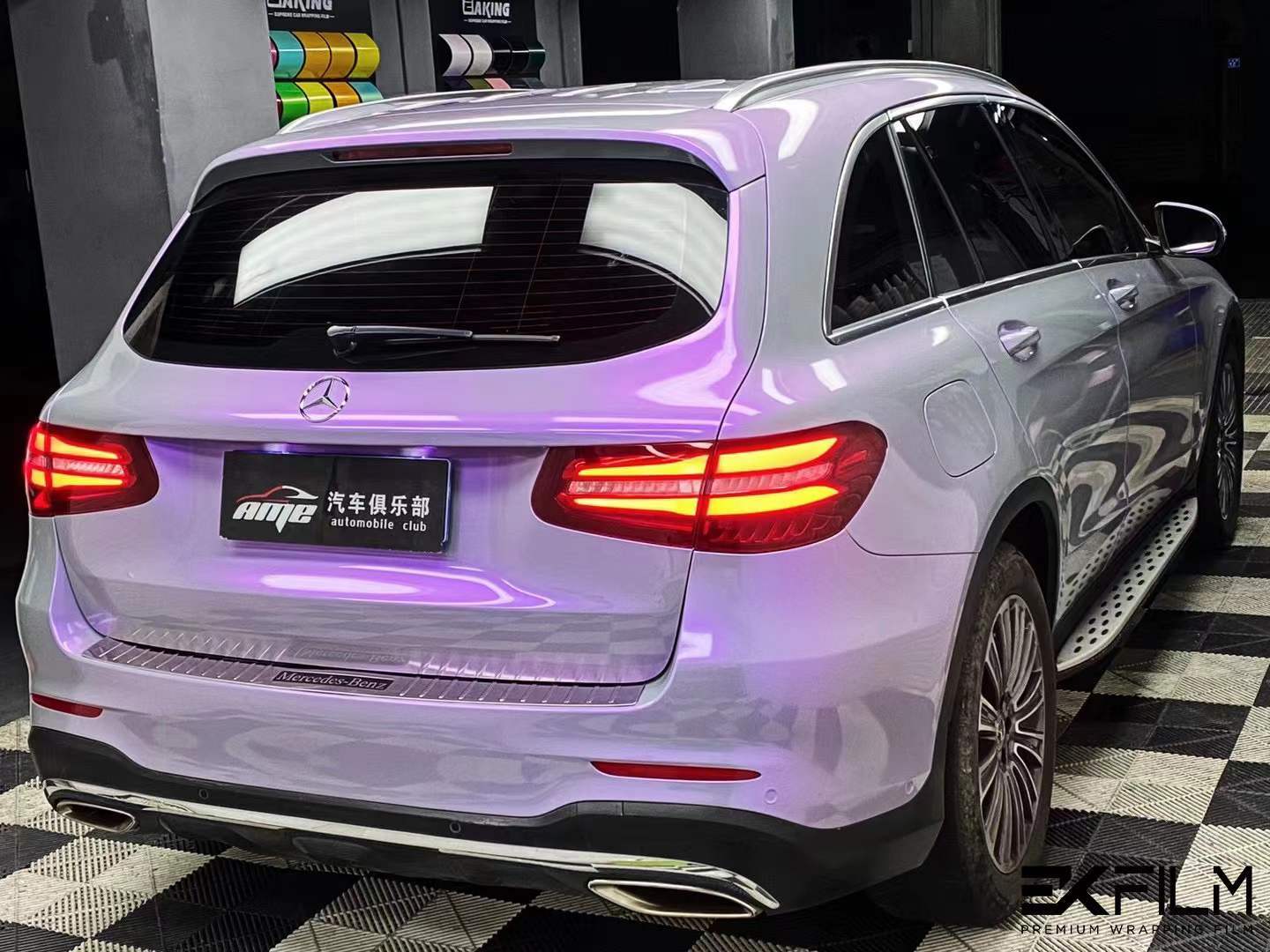 奔驰GLC全车EKFILM-EK梦幻灰魅紫_搜狐汽车_搜狐网