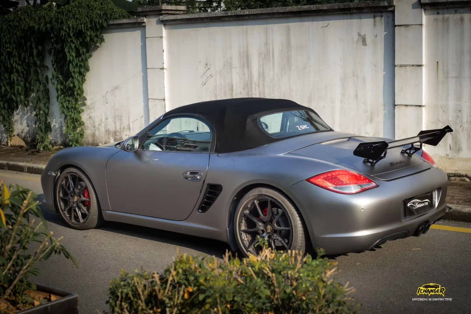 保时捷 718 贴膜Ichanger（ICR）改变者改色膜超亚电镀灰_搜狐汽车_搜狐网