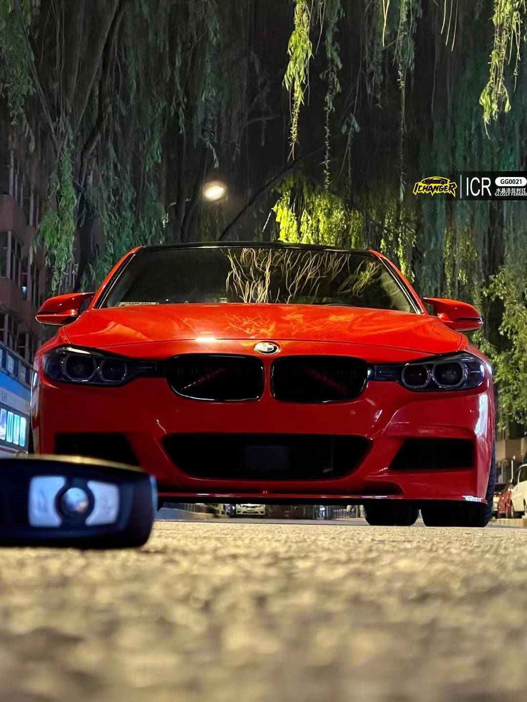Ichanger（ICR改色膜）改变者宝马3系水晶法拉利红_搜狐汽车_搜狐网