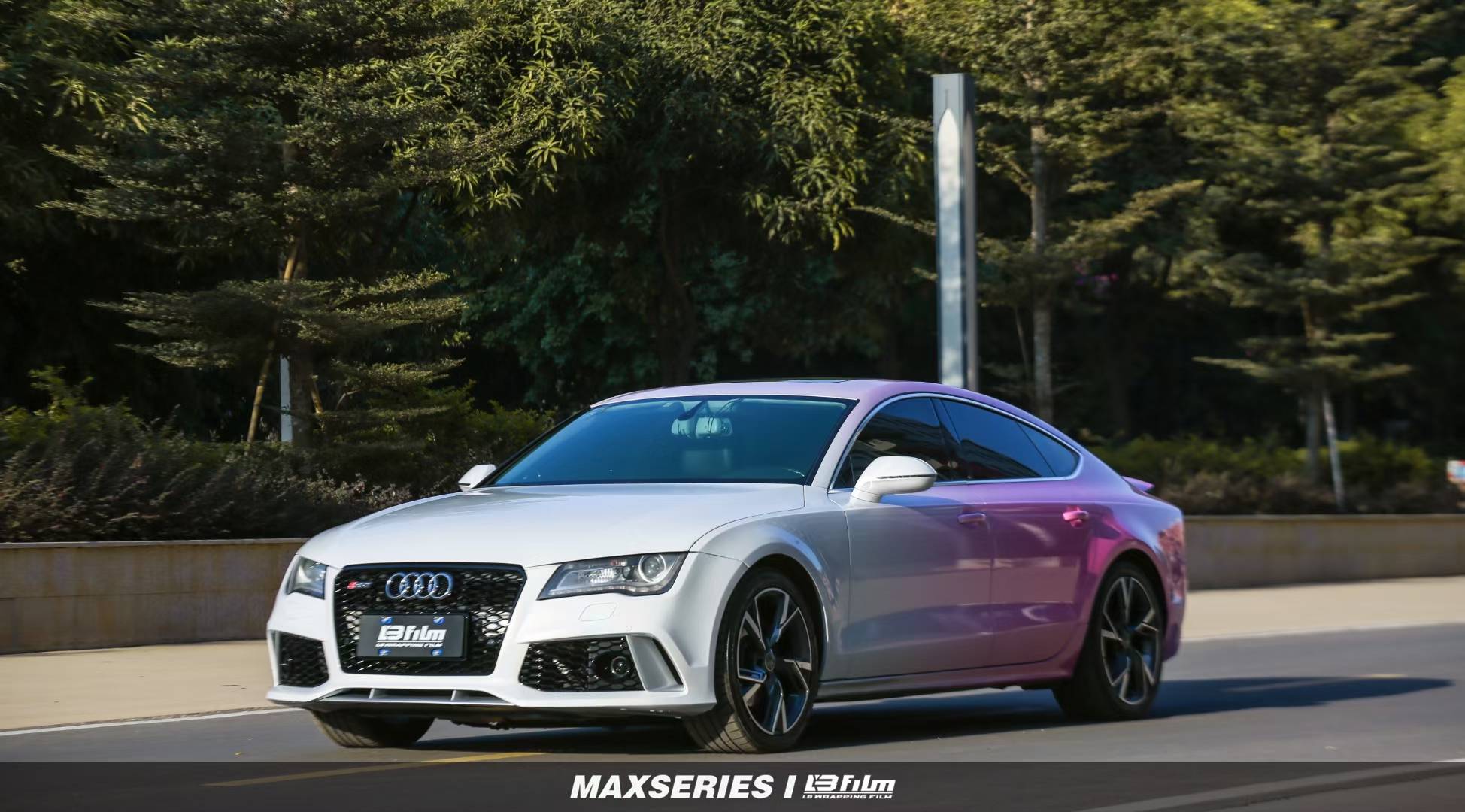 LBFILM：奥迪-A7全车贴膜LB改色膜独家镭射渐变喷绘膜_搜狐汽车_搜狐网