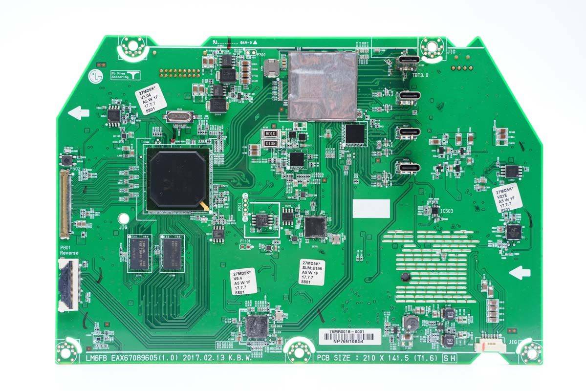 内置JHL6540雷电芯片，LG 5K 27寸显示器拆解_接口_支持_外置