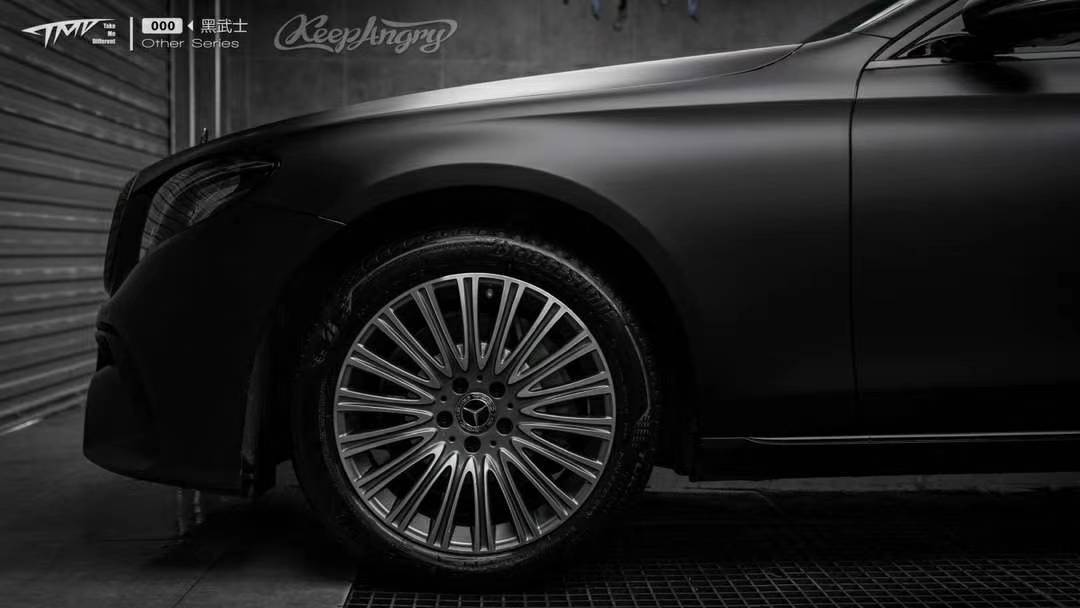 改色膜用质感的黑武士，TMD潮牌奔驰E300L 黑武士改色膜_搜狐汽车_搜狐网
