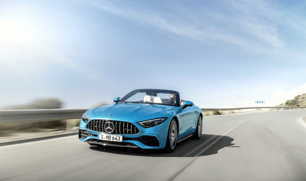 AMG SL 43车型官图发布，虽然“便宜”，但颜值很能打！_搜狐汽车_搜狐网