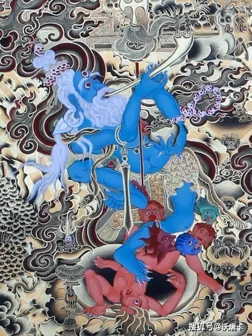 唐卡中比较少见的主尊类型_金刚吉_哈尔_右手 唐卡中比较少见的主尊类型_金刚吉_哈尔_右手