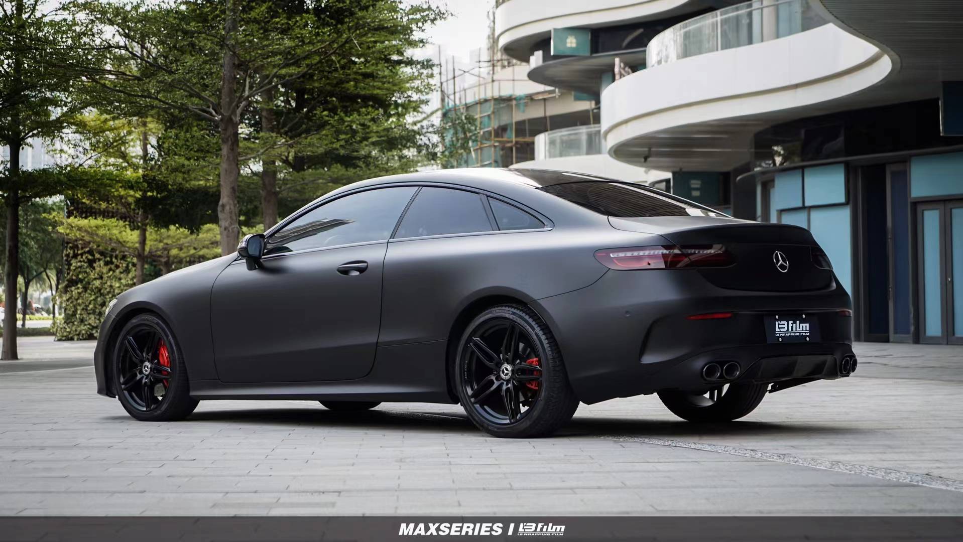 LBFILM改色膜案例：奔驰-Coupe消光暗影黑_搜狐汽车_搜狐网