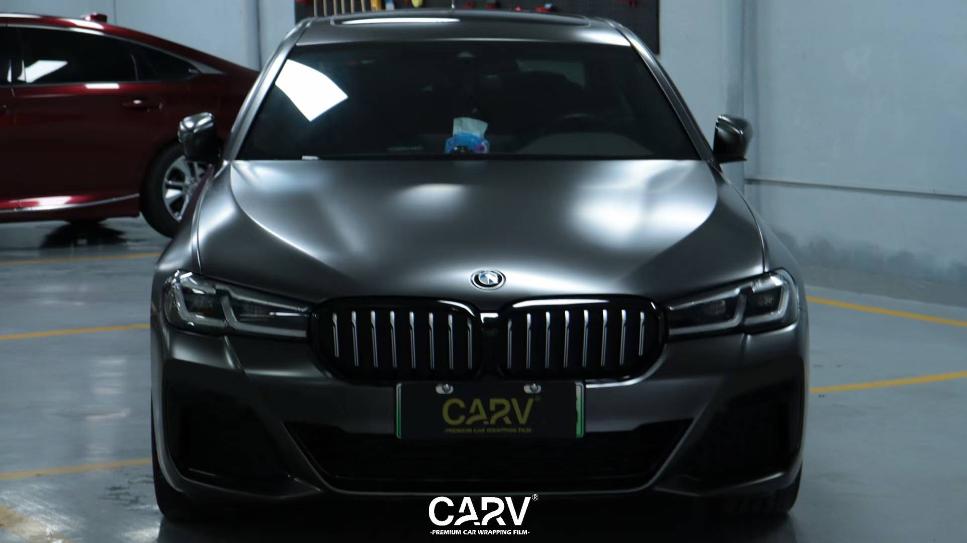 宝马530LE卡孚改色膜AMG山灰_搜狐汽车_搜狐网