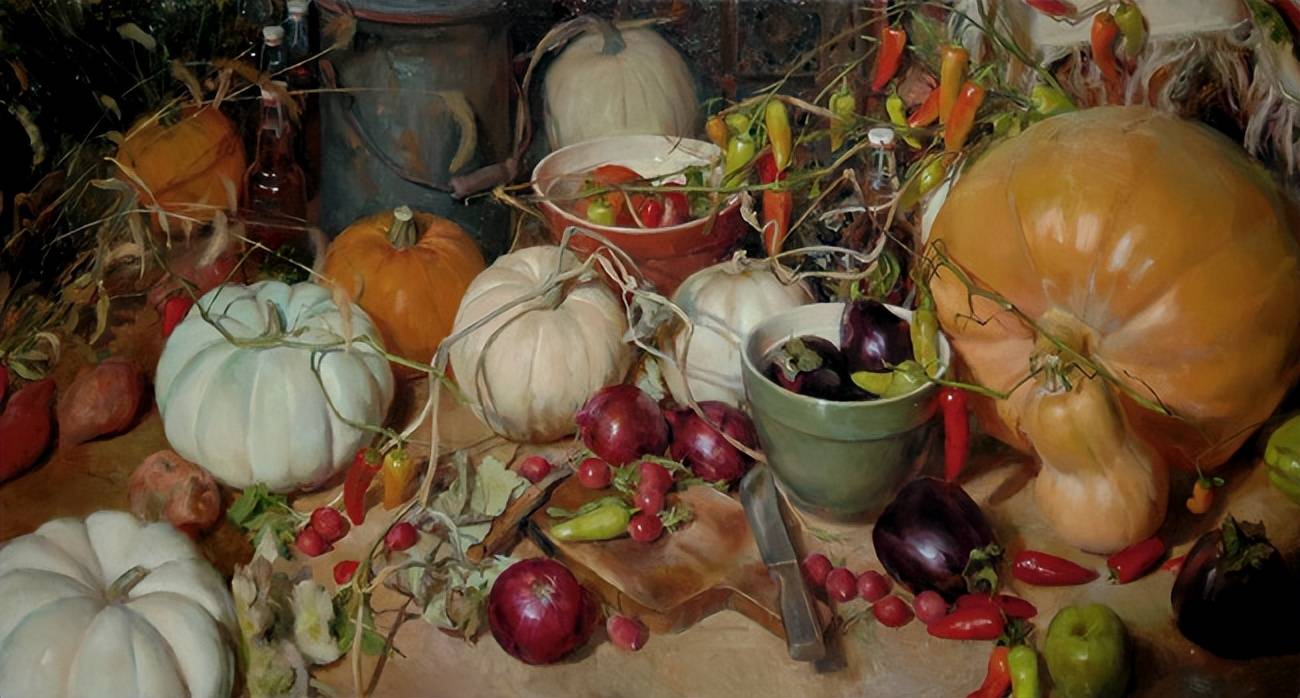 美国女画家Rose .Frantzen风景静物油画作品_Richard_Schmid_爱荷华