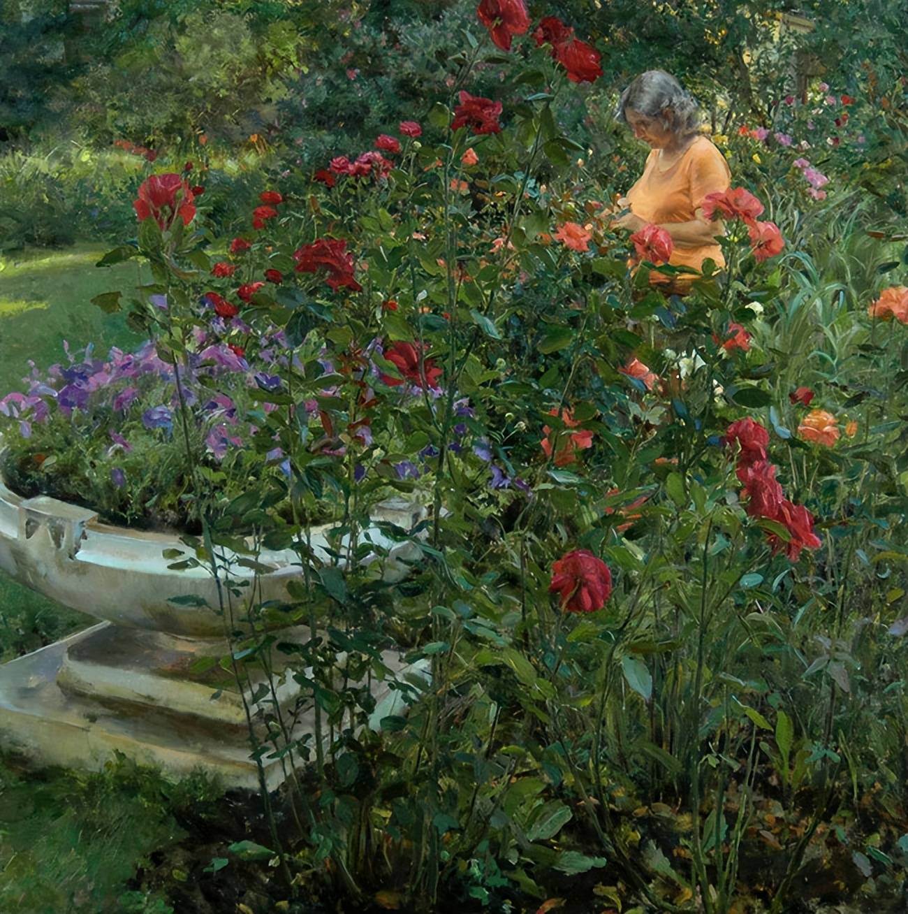 美国女画家Rose .Frantzen风景静物油画作品_Richard_Schmid_爱荷华