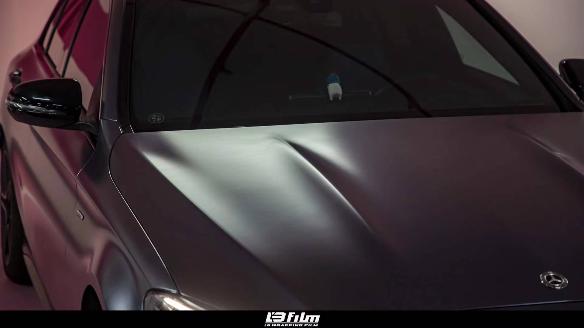 奔驰C260 - LBFILM改色膜电光金属午夜蓝_搜狐汽车_搜狐网