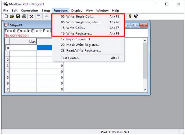 Modbus调试工具——Modbus Tools（仿真演示）_配置_寄存器_Poll