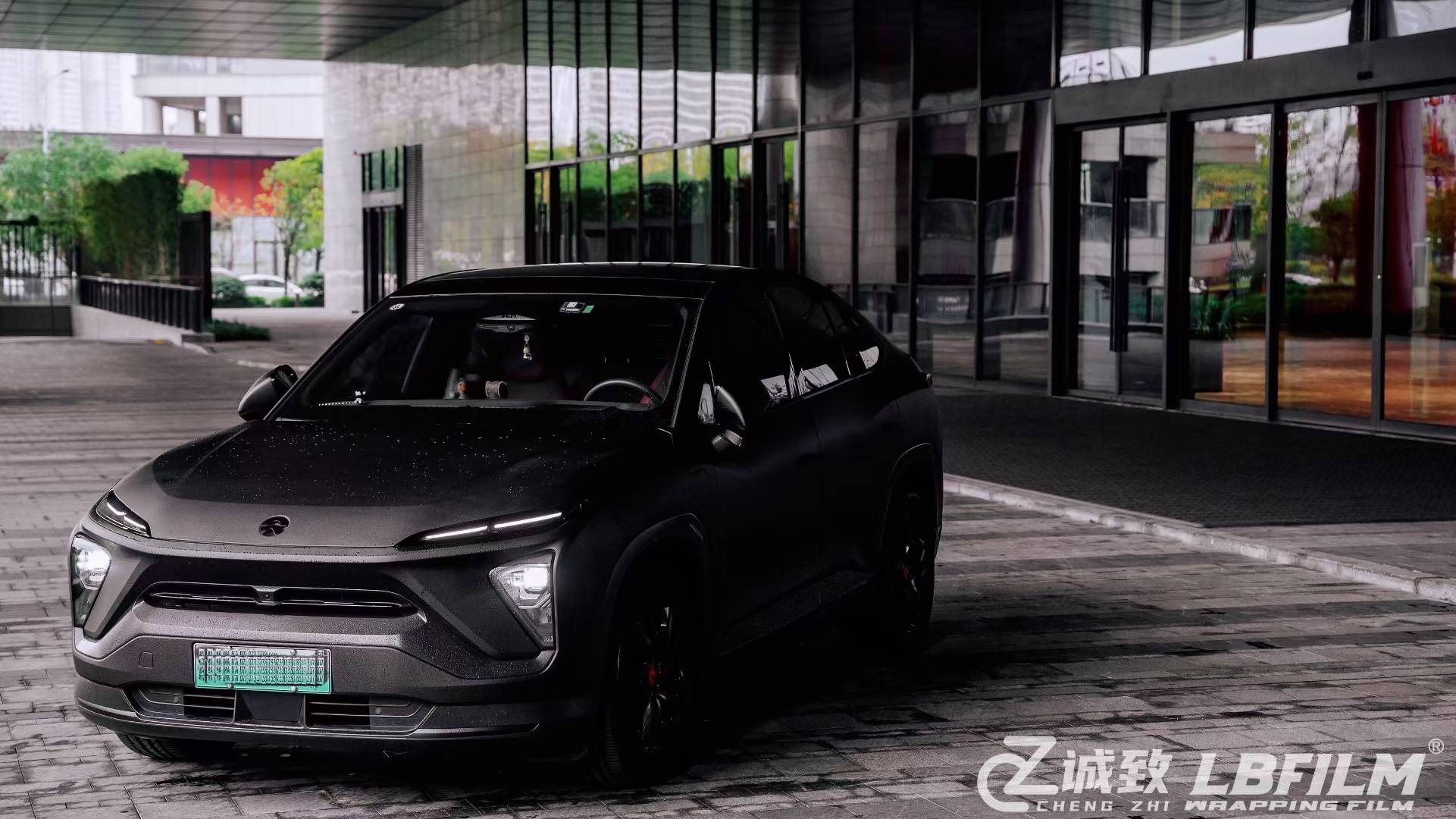 蔚来ES6-LB改色膜磨砂黑，超级质感_搜狐汽车_搜狐网