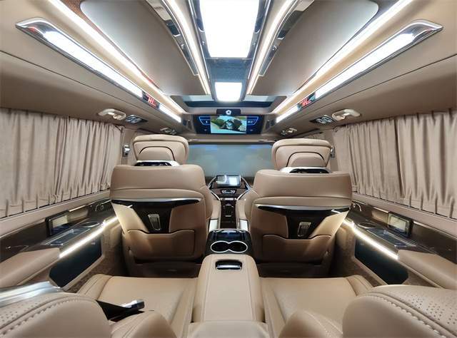 奔驰V260l改装升级,全隔断七座豪华商务车,现车活动特惠_搜狐汽车_搜狐网