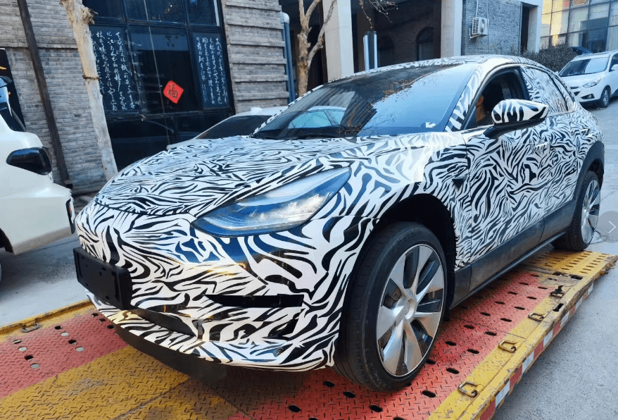 国产特斯拉Model Q实车曝光！车长或达4米5，起售或不足15万_搜狐汽车_搜狐网