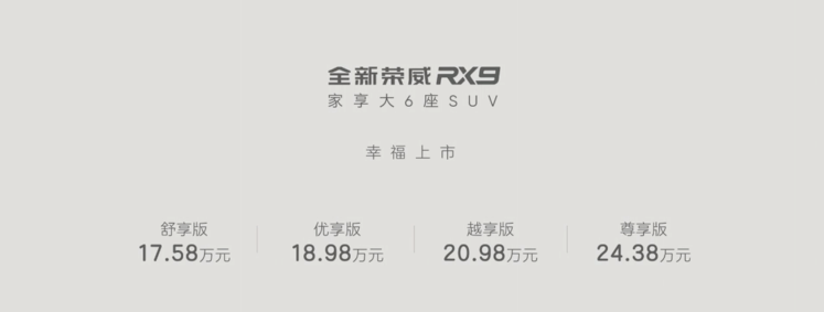 17.58—24.38万，大六座SUV，配置怎么选？荣威RX9购车手册_搜狐汽车_搜狐网
