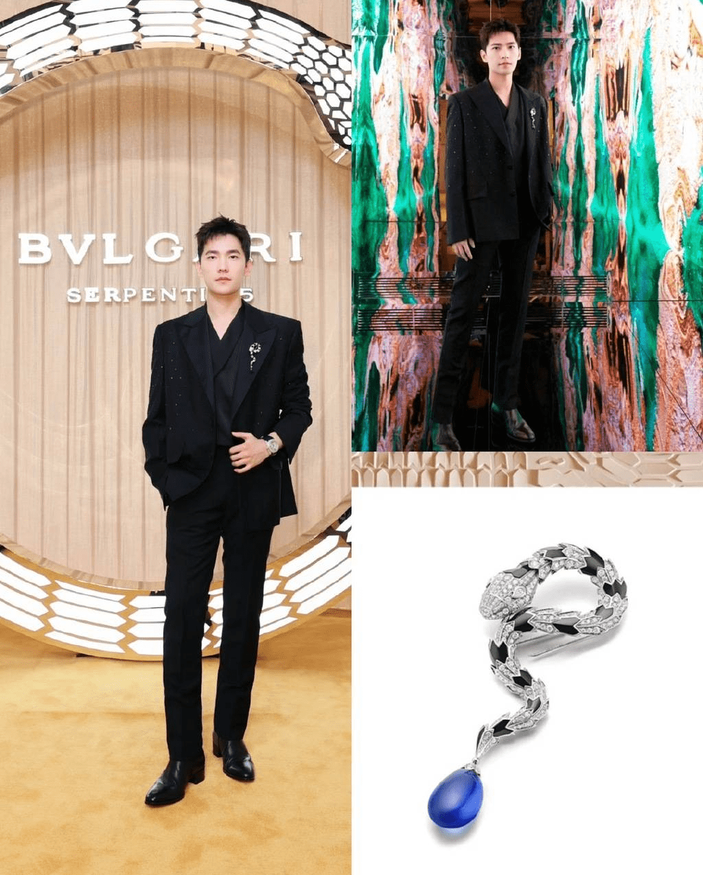杨洋、刘亦菲、范丞丞宝格丽SERPENTI系列75周年-搜狐大视野-搜狐新闻