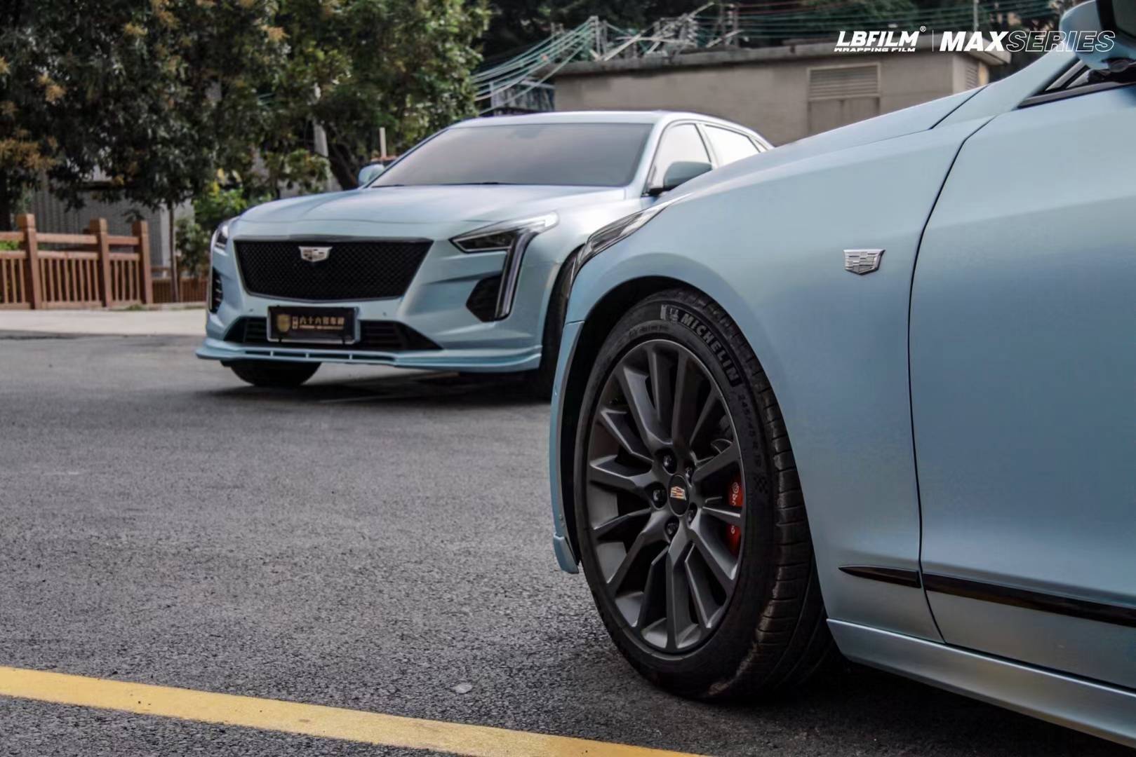 凯迪拉克CT6-LB改色膜超亚纳米蓝，高级又神秘_搜狐汽车_搜狐网