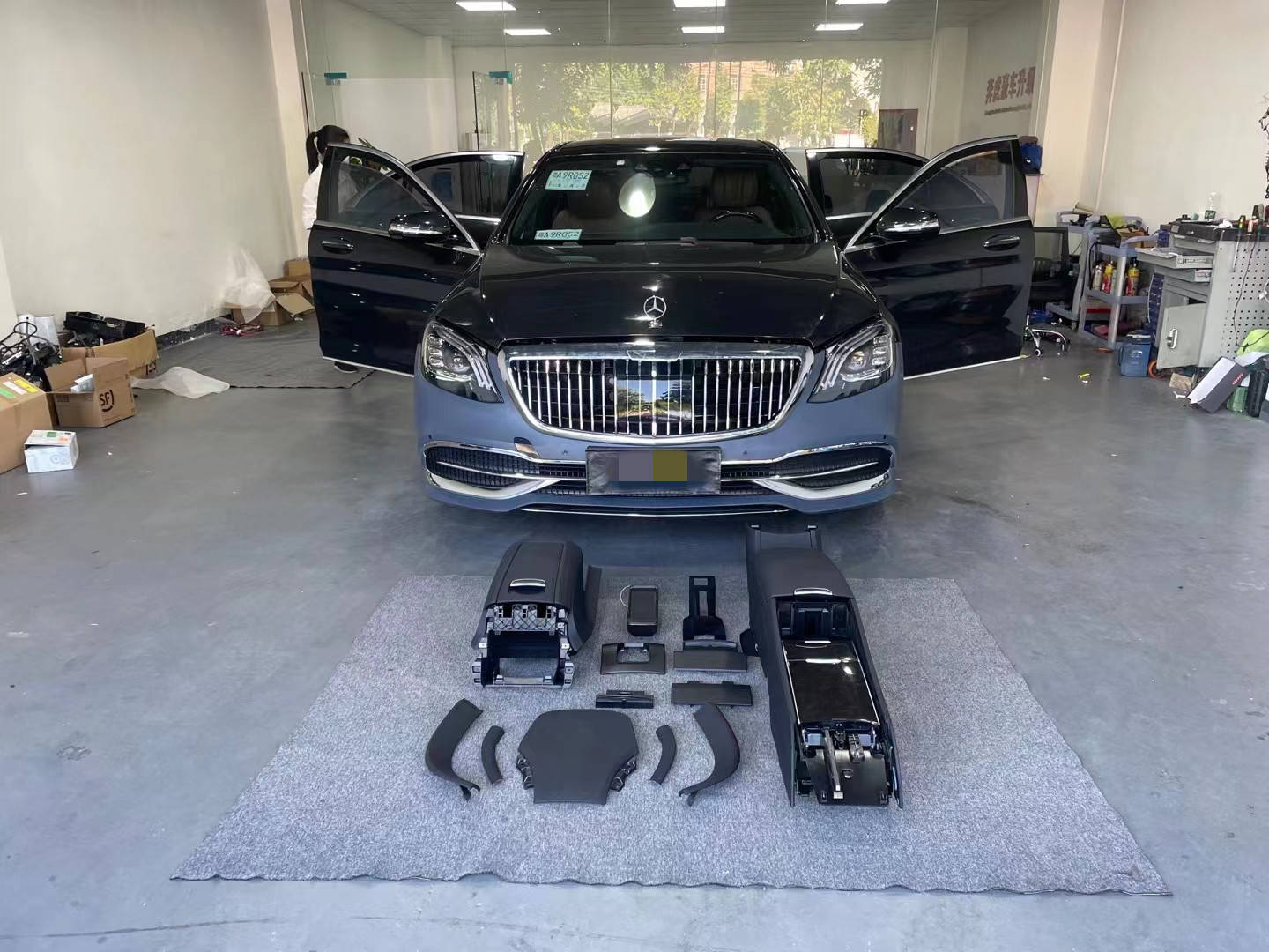 20款迈巴赫S450升级头等舱行政四座长条马鞍效果分享_搜狐汽车_搜狐网