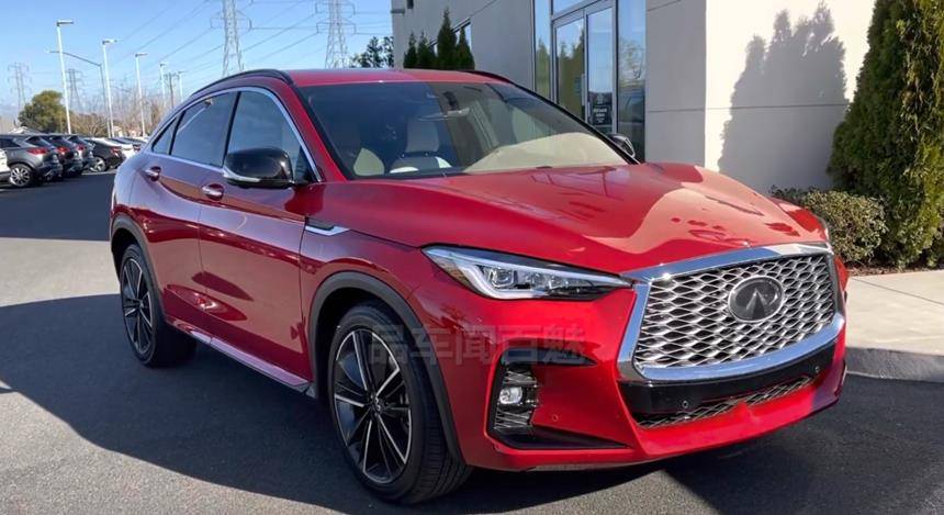 全新英菲尼迪QX55实车，溜背造型比宝马X4拉风，2.0T有268马力_搜狐汽车_搜狐网