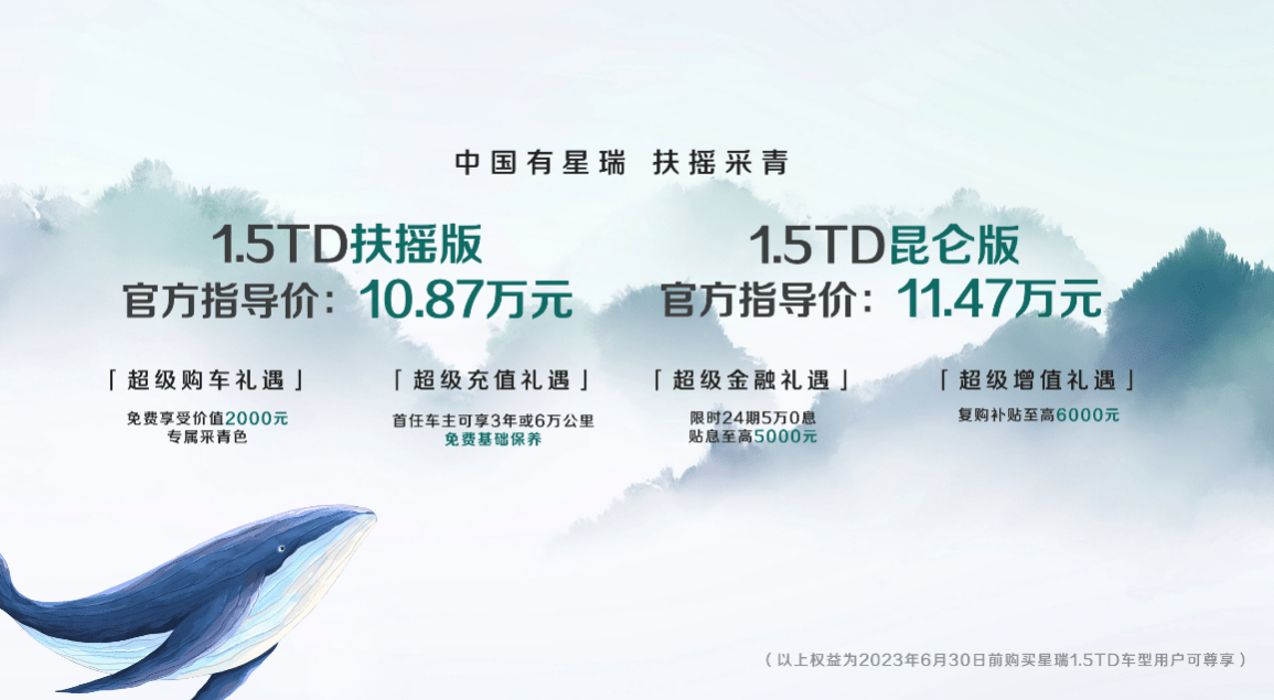 10.87万元起，吉利中国星·星瑞1.5TD车型加新上市_搜狐汽车_搜狐网