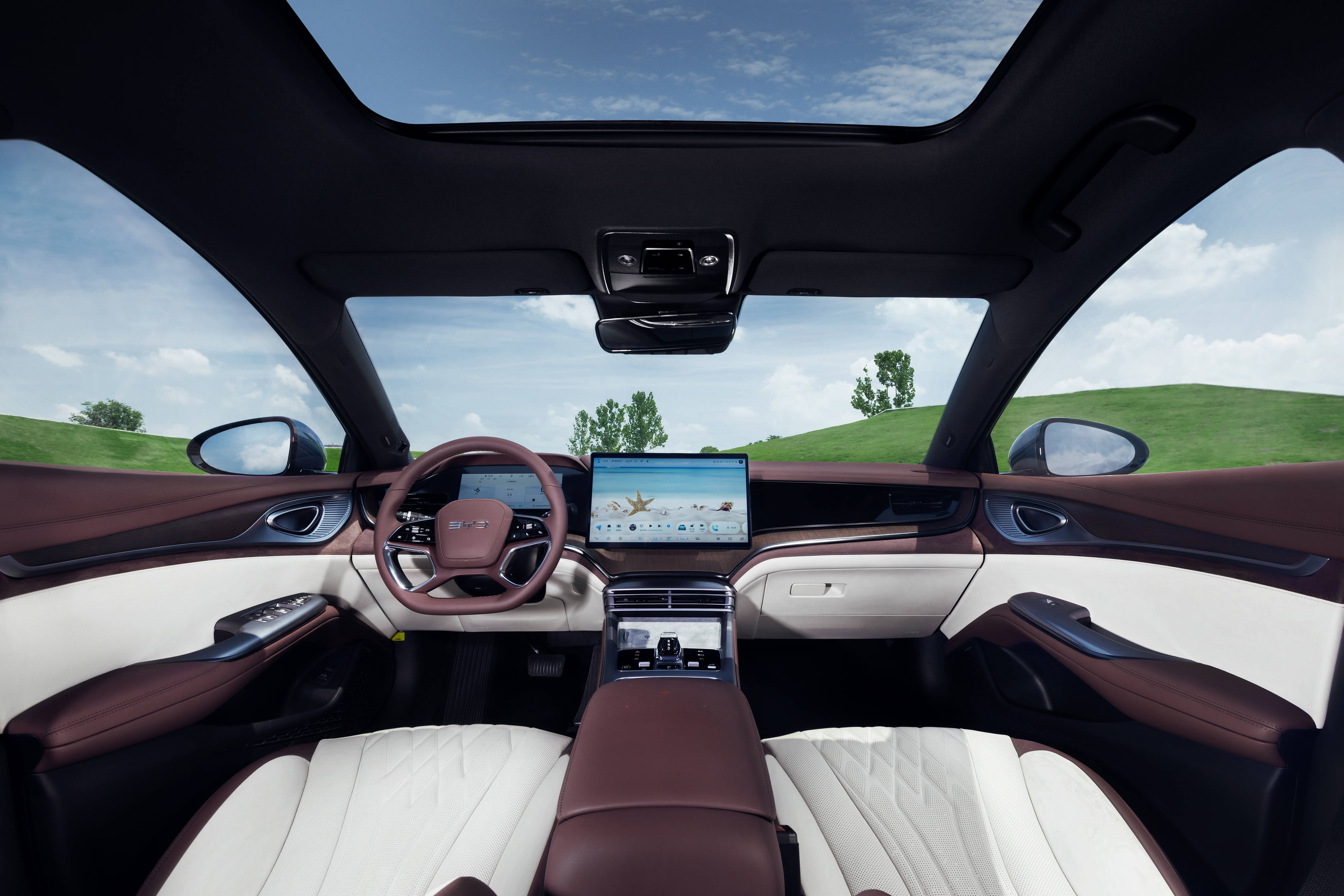 有设计感又不失豪华质感，比亚迪海豹DM-i座舱真没谁了_搜狐汽车_搜狐网