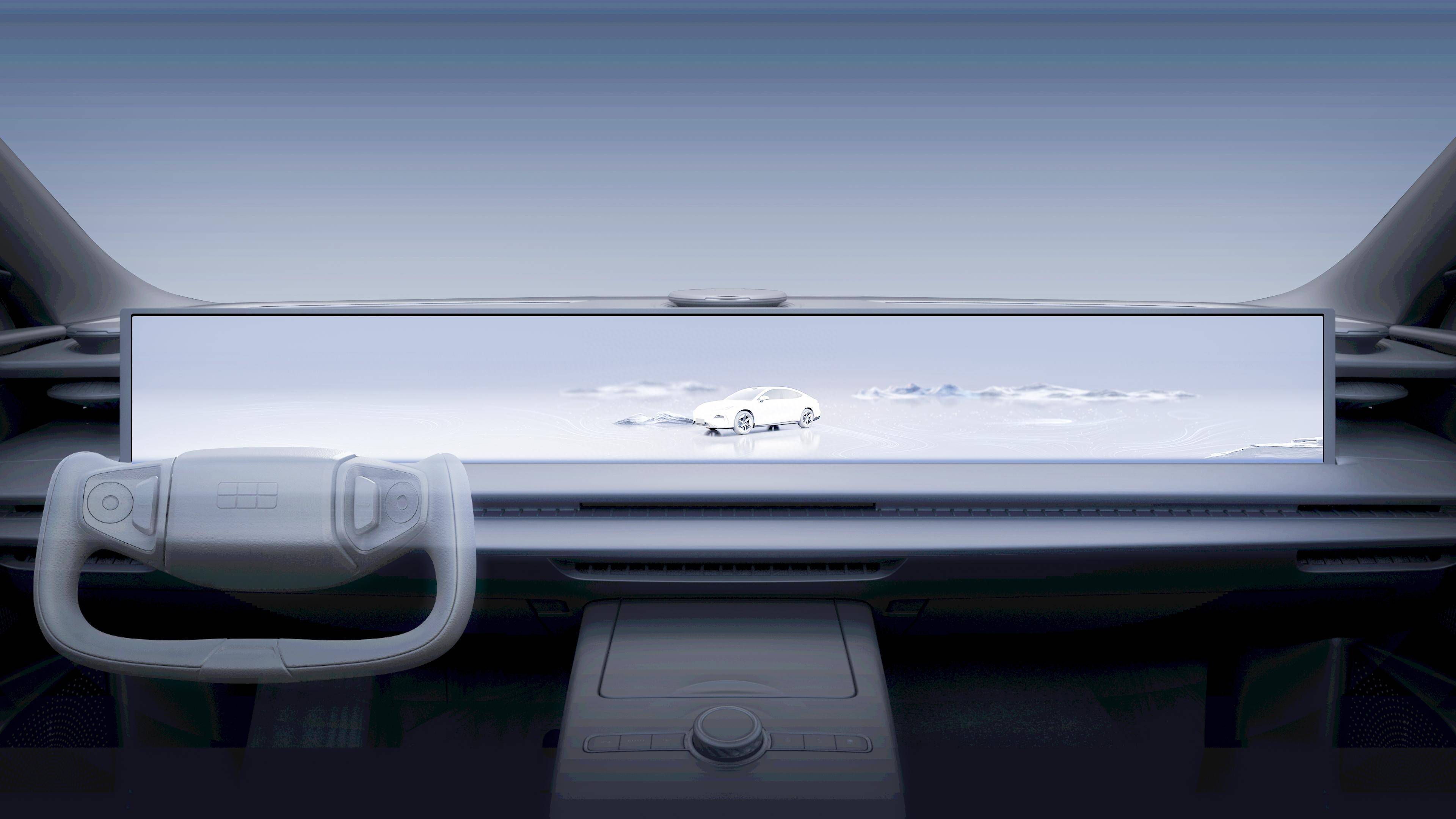 吉利银河E8 配45寸8K大屏 屏占比98% 搭载高通骁龙8295_搜狐汽车_搜狐网