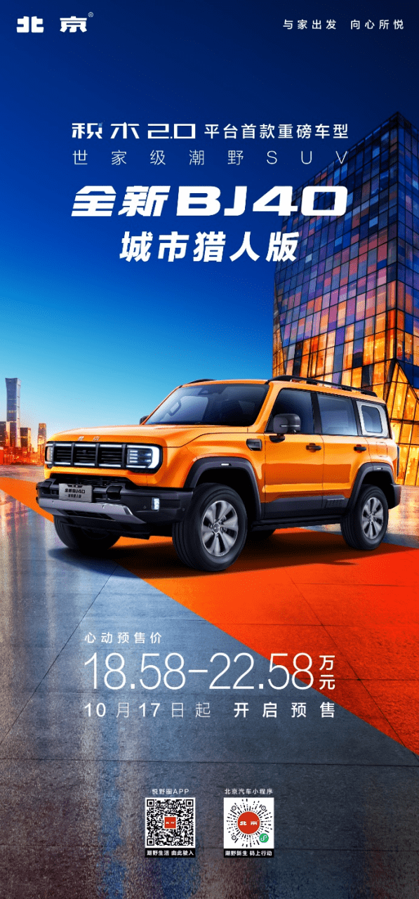 全新BJ40开启全国预售，18.58万起诚意十足_搜狐汽车_搜狐网