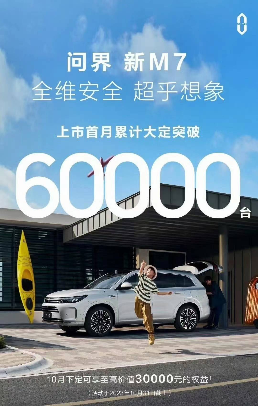 一个月大定破6万台 问界新M7比理想L7强在哪里？_搜狐汽车_搜狐网