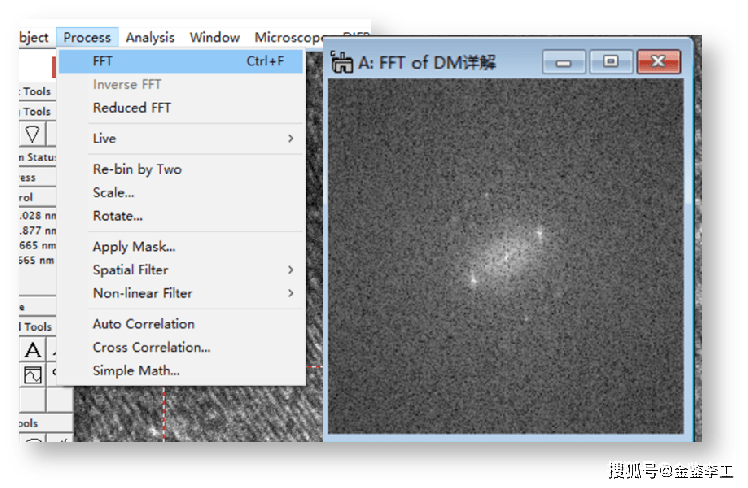 如何用Digital Micrograph（DM）软件分析与处理透射电镜TEM图像测试结果_间距_测量_条纹