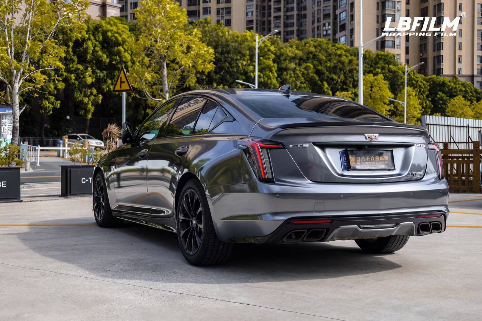 凯迪拉克CT5-LB改色膜超亮金属钨钢，高级感满满_搜狐汽车_搜狐网