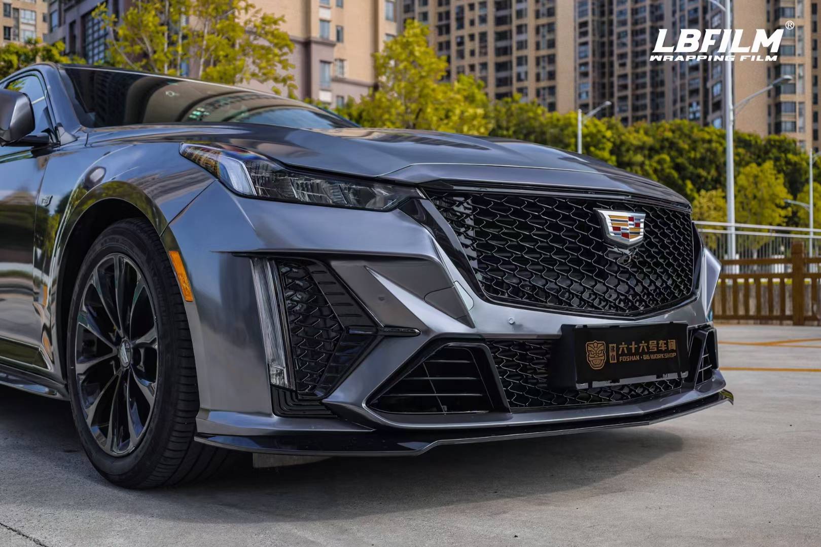 凯迪拉克CT5-LB改色膜超亮金属钨钢，高级感满满_搜狐汽车_搜狐网