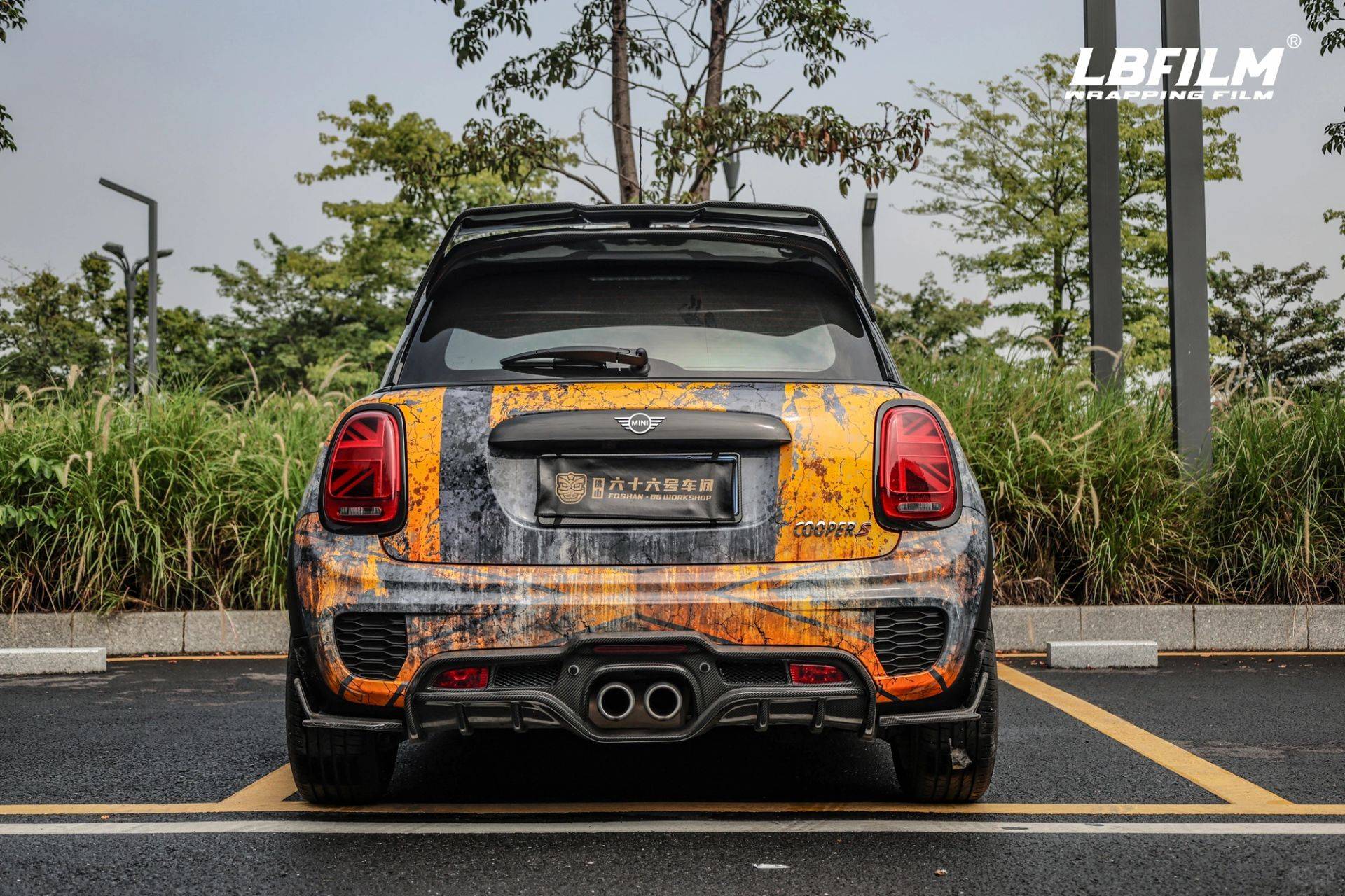 宝马mini-LB改色膜末涂装生化危机，是不是很炫酷_搜狐汽车_搜狐网