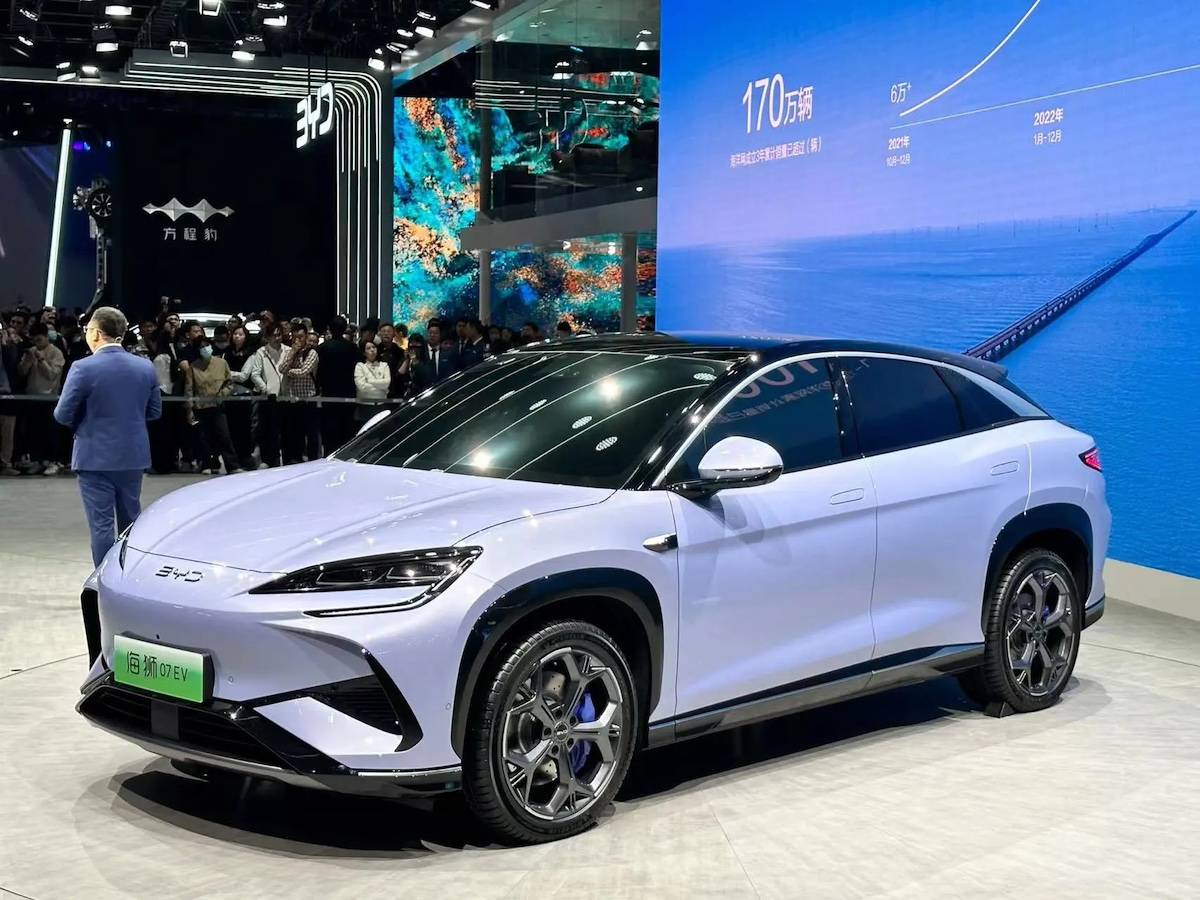 比亚迪海狮07 EV全球首发，预计售价20万元起，搭载智驾技术_搜狐汽车_搜狐网
