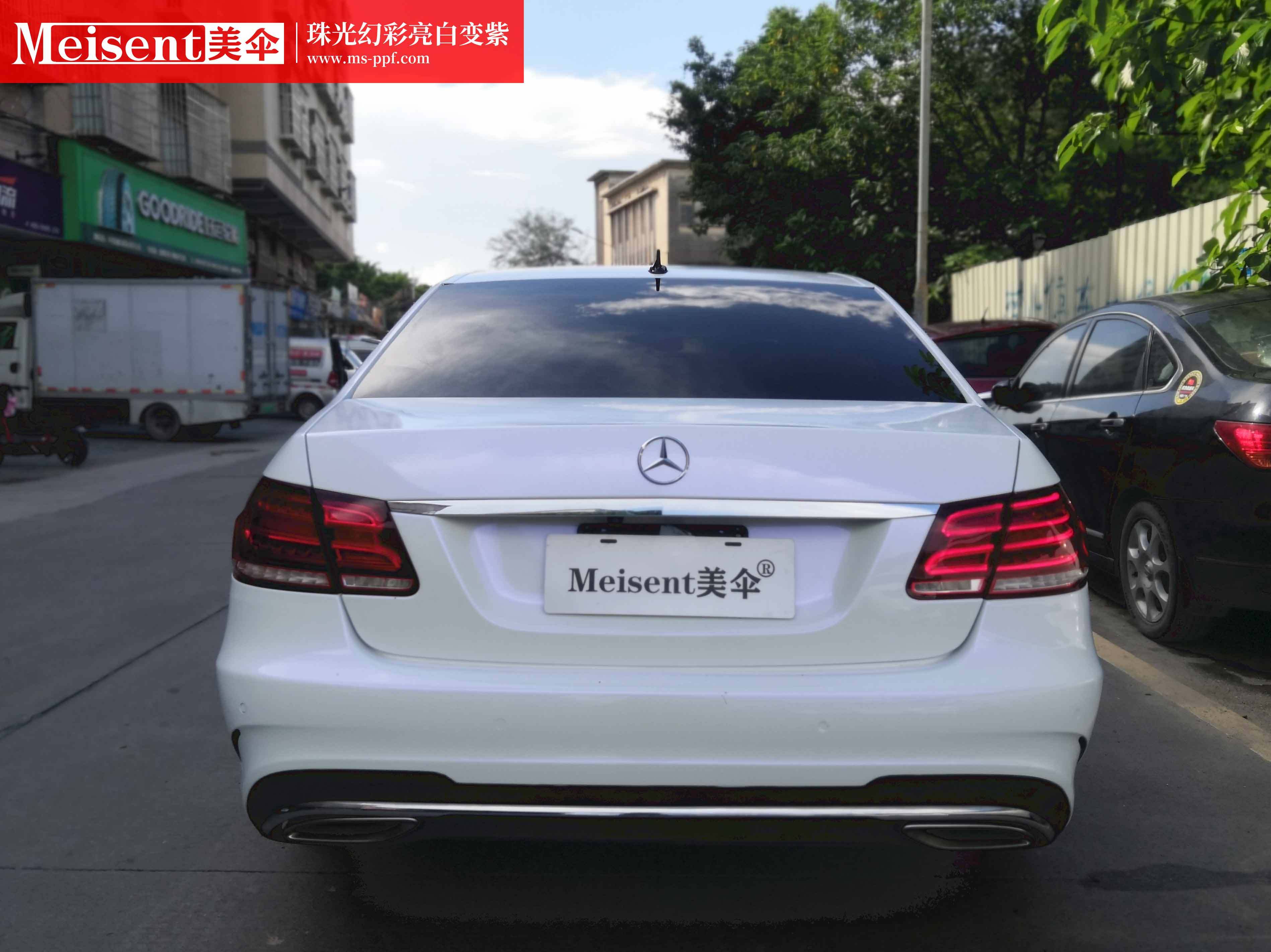 美国Meisent美伞进口高端改色膜 珠光幻彩亮白变紫--奔驰E260_搜狐汽车_搜狐网