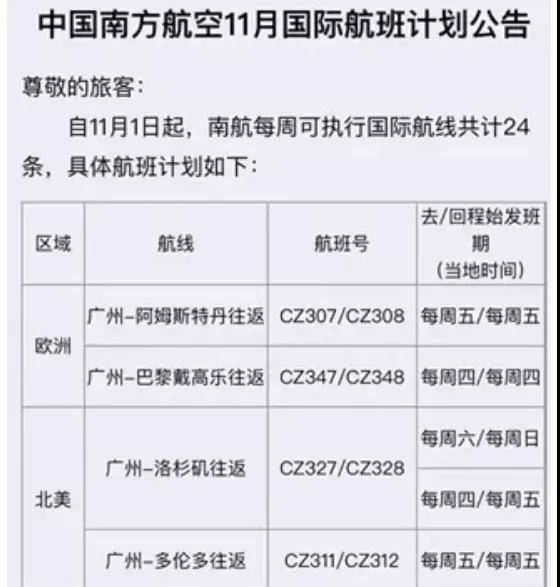 中国大幅减少国际航班，最新中加直飞航班表来了！_计划